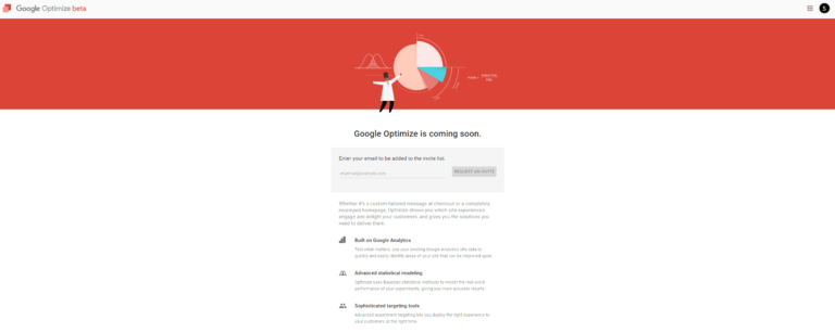 Google Optimize waiting list - Reflective Data