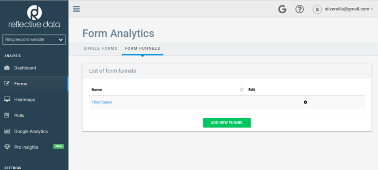 Creating a Form Funnel - Reflective Data
